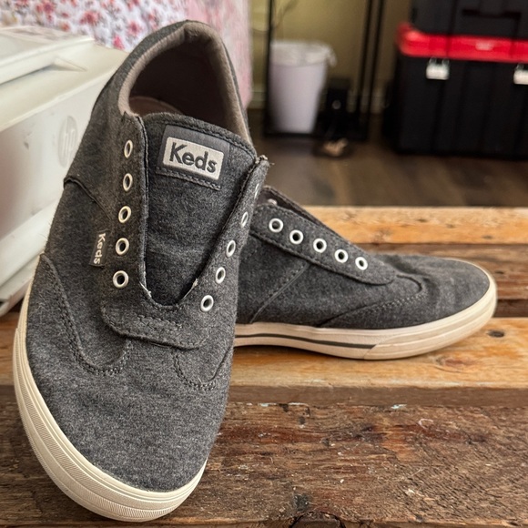 Keds | Shoes | Keds Womens Dark Gray Casual Sneakers | Poshmark